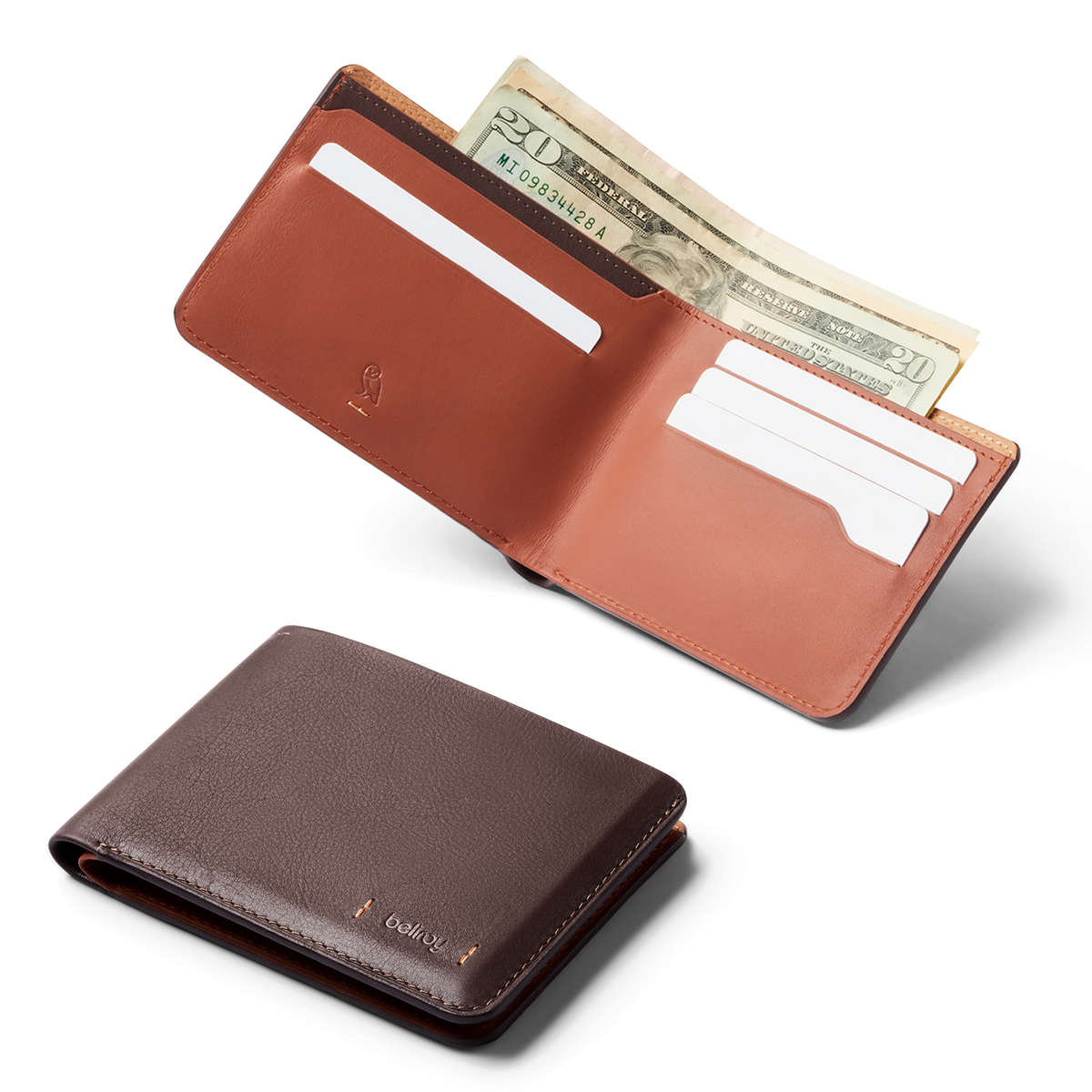 Bellroy Hide & Seek Premium | Refined Billfold, Hidden Storage
