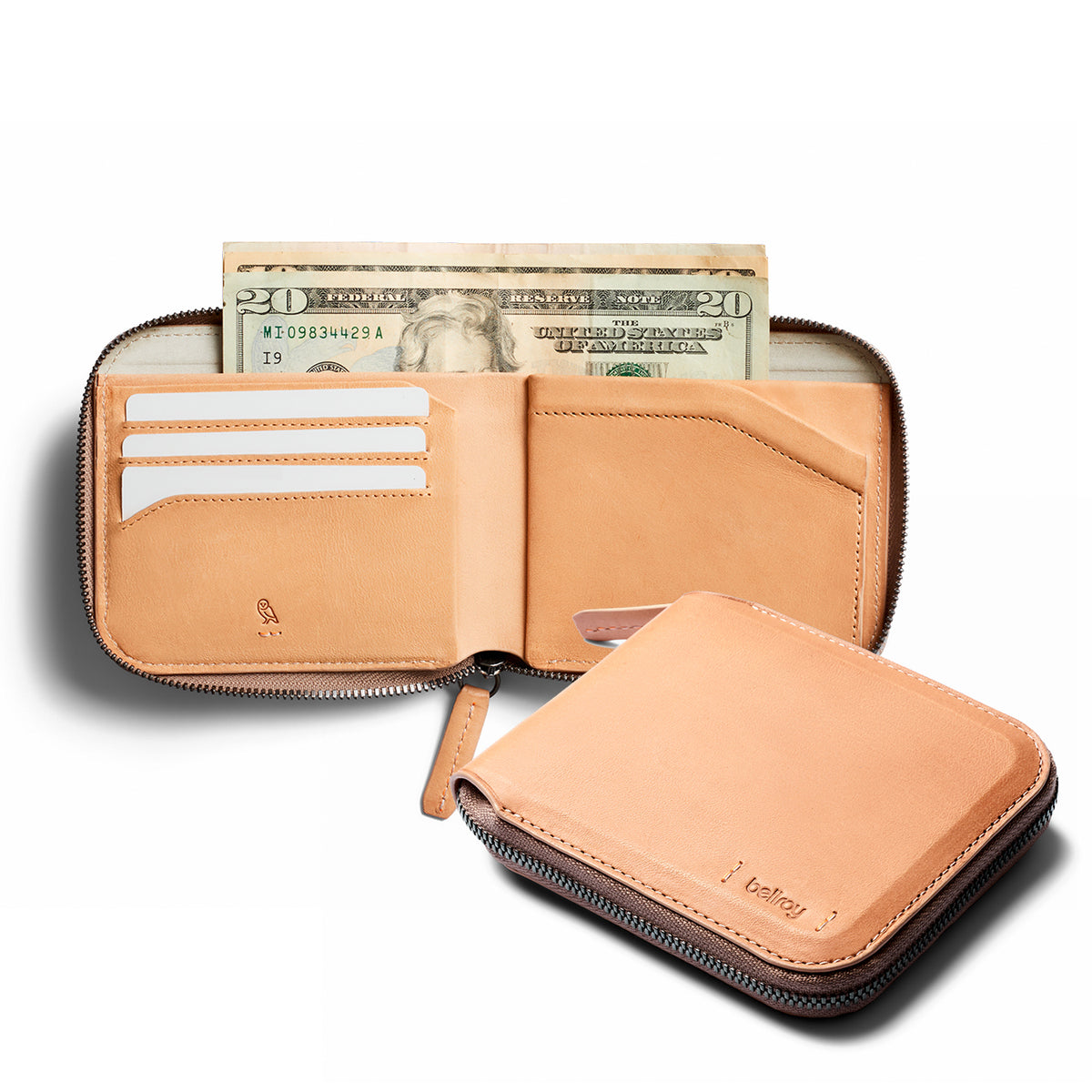 Bellroy Zip Wallet Premium | Leather Zip Wallet with Coin Pocket